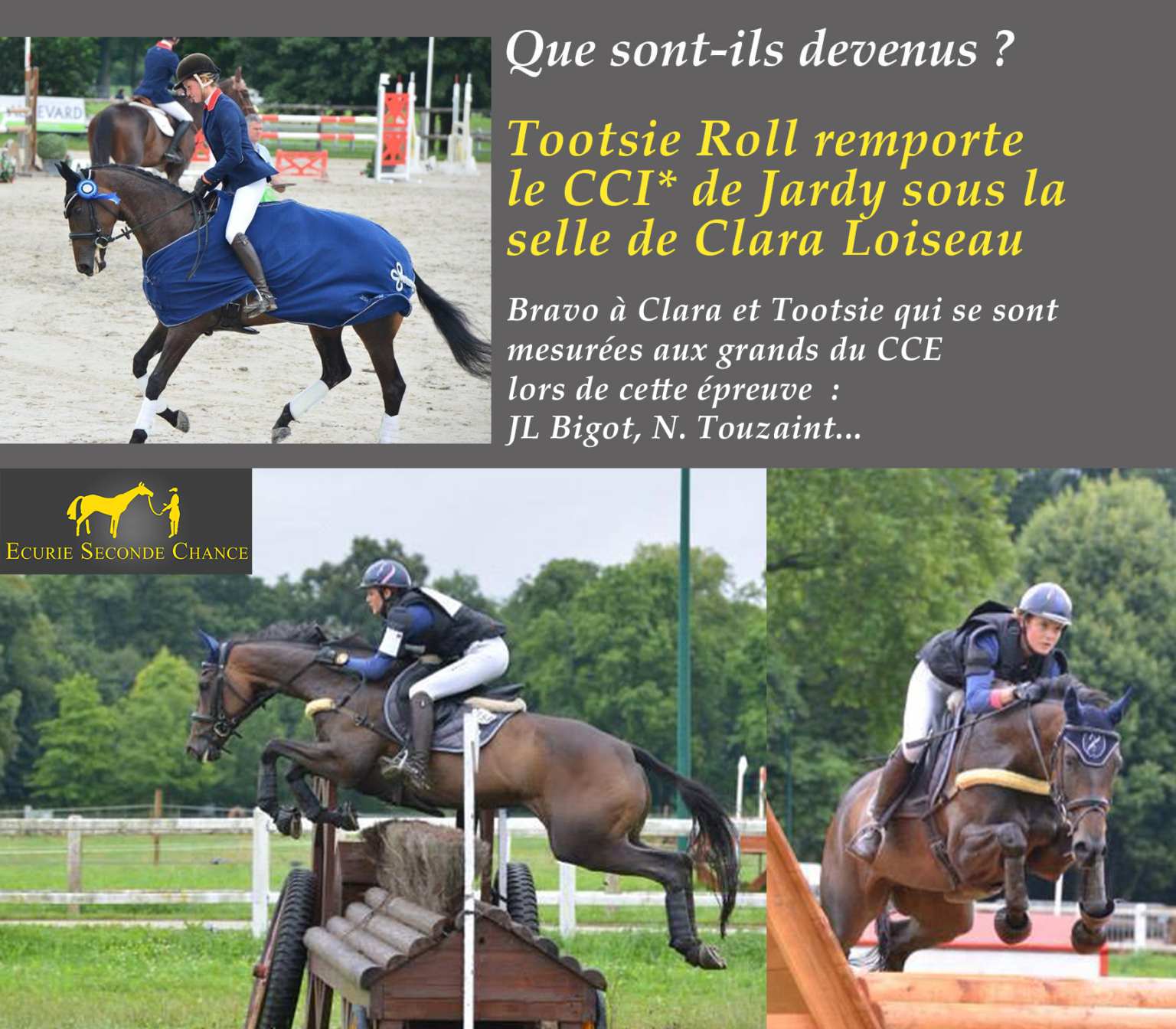 Et si seconde chance rimait aussi avec performance ? Bravo à Clara ...